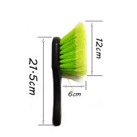 China 21.5cm Reusable HandHeld Soft Bristle Wheel Brush PP Handle for sale