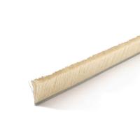 China Eco Friendly PVC PP Nylon Strip Brush Bottom Door Seal Custom Size 2000 Pieces MOQ for sale