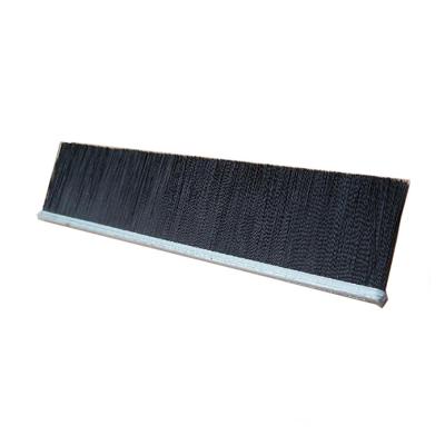 China Waterproof PVC Nylon Door Bottom Brush Strip 10mm Windproof Window Seal Strip for sale