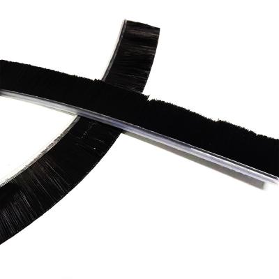 China Eco Friendly Adhesive Backed Nylon Brush Strip for Door Bottom 10mm for sale