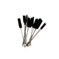 China Black Stainless Steel Long Wire Brush Pipe Cleaner 20.5cm Cotton Nylon for sale