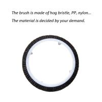 China Wild Boar Bristle Textile Machine Brush 143mm 145mm Vibration Free for sale