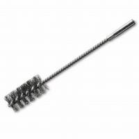 China Carbon Steel Wire Long Pipe Cleaning Brush 250mm Boiler Tube Cleaning Brush for sale