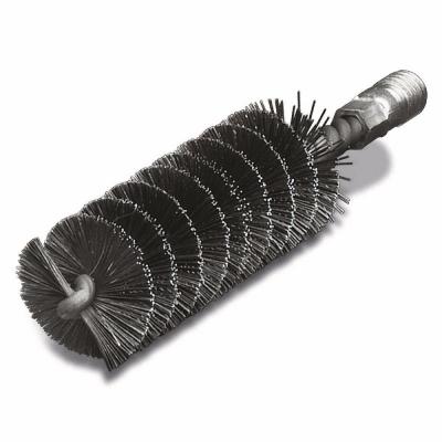 China 16cm Long Handle Pipe Cleaning Brush Steel Wire Nylon Tube Brush for 20-50mm Pipes for sale