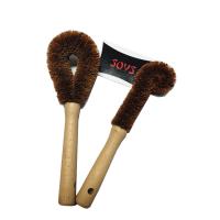 China Eco Friendly Natural Wooden Pot Scrubber with Sisal Bristle 1000 Pieces MOQ for sale