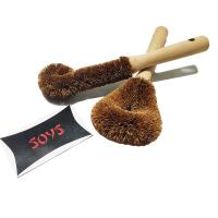 China Natural Bamboo Dish Scrub Brush with Sisal Fiber Wooden Handle 1000 Pieces MOQ for sale