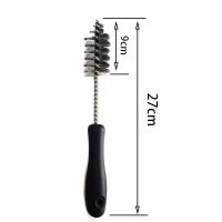 China Rust Removal Steel Brush Pipe Cleaner 27cm Stainless Wire Brush for sale