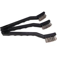 China 3Pcs Mini Wire Stainless Steel Toothbrush 26.5cm Brass Wire Ss Wire Brushes for sale