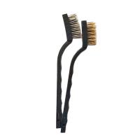 China 3Pcs Mini Wire Stainless Steel Toothbrush 26.5cm Brass Wire Ss Wire Brushes for sale