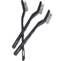 China 7 Inch Stainless Steel Wire Brush Mini Clean Metal Bristle Toothbrush for Rust Removal for sale