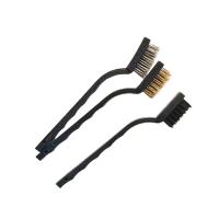 China Flexible Mini Brass Stainless Steel Wire Brushes 26.5cm Nylon PP Materials for sale