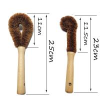 China Eco Friendly Natural Fibre Kitchen Cleaning Brush With Handle 23cm for sale