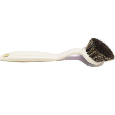 China Natural Hog Bristle Kitchen Cleaning Brush 23cm Non Stick Oil Dish Brush for sale