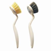 China Non Stick Oil Kitchen Cleaning Brush Hog Bristle 23.5cm Wooden Handle Sisal for sale