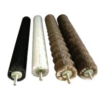 China Spiral Coil Egg Conveyor Cleaning Cylinder Brushes Soft Nylon for sale
