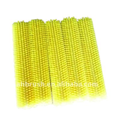 China Polyethylene Fruit Vegetable Cleaning Roller Brush Soft Nylon Custom Size for sale
