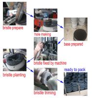 China Industrial PP Nylon Bristle Cleaning Roller Brush For Equipment for sale