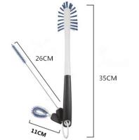 China Eco Friendly PP Bottle Washing Brush Set 35cm 4 Piece Cleaning Kit for sale