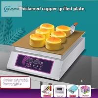 China Commercial Double Head Soufflé Pancake Machine Thickened Non-stick Dorayaki Baker Adjustable Temperature Control Popular Snack Equipment for sale