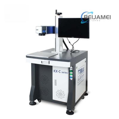 China High Precision Fiber UV Laser Marking Machine For Metal Plastic Leather And Wood Engraving for sale