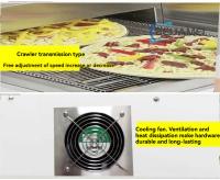 China Conveyor Belt Pizza Oven Chain Type Rapid Heating Baking Oven For Hamburger And Pizza Crust for sale
