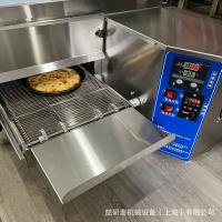 China Continuous Chain Pizza Crust Baking Oven High Efficiency Hot Air Convection Hamburger Oven for sale