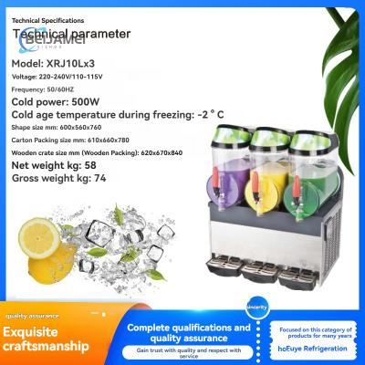 China High Efficiency Triple Tank Slushy Machine Large Capacity Frozen Beverage Equipment For Commercial Use for sale