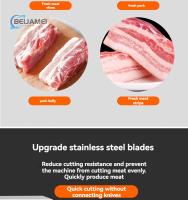 China Commercial Electric Fresh Meat Dicing Machine Multifunctional Meat Cutting Equipment For Strips Slices And Dices for sale