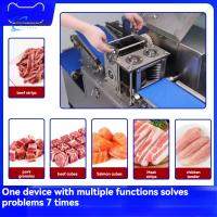 China Stainless Steel Fresh Meat Processor Multipurpose Meat Dicer Slicer And Strip Cutter For Various Meat Processing for sale