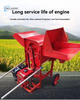 China Small Home Use Rice Threshing Machine High Efficiency Multifunctional Grain Thresher For Various Crops for sale