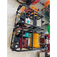 China High Efficiency Agricultural Sprayer Hand Push Reel Type Electric Start Gasoline Sprayer With Remote Automatic Hose Winding for sale