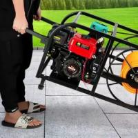 China Multifunctional Orchard Sprayer Hand Push Pipe Reel Gasoline Powered Remote Control Automatic Pipe Rewinding Spraying Machine for sale