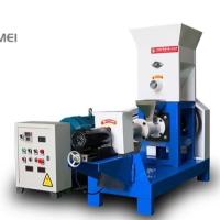 China Durable Feed Pellet Extruder Machine Automatic Pet Food Production Line For Cat Dog Fish Feed for sale