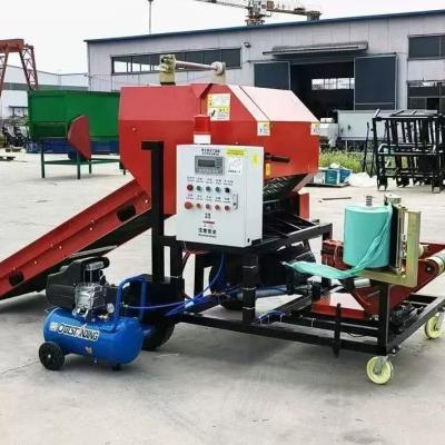 China High Efficiency Silage Baler Wrapper Integrated Machine Straw Grass Packing Machine Feed Storage Briquetting Equipment for sale
