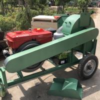 China Heavy Duty Wood Shredder Shaving Machine Wet Dry Log Crusher For Mushroom Growing Sawdust Processing for sale