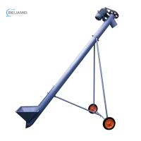 China Household Breeding Grain Suction Machine Galvanized Pipe Screw Conveyor for Corn Feed Pellets for sale