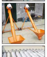 China Household Grain Suction Machine Screw Conveyor Galvanized Pipe For Corn Feed Pellet Lifting for sale