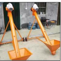 China Galvanized Pipe Screw Conveyor Grain Elevator For Household Breeding Corn Feed Pellets for sale