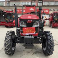 China Small Farm Diesel Tractor 4WD Multifunctional Orchard Greenhouse Plowing Rotary Cultivator Machine for sale