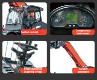 China Multifunctional Telescopic Handler 4WD Diesel Telescopic Forklift For Loading Unloading And Aerial Operation for sale