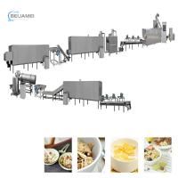 China Twin Screw Extruder Breakfast Cereal Food Machine Automatic Corn Flakes Processing Line for sale