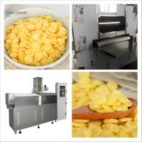 China Twin Screw Extruder Breakfast Cereal Food Machine Automatic Corn Flakes Processing Line for sale