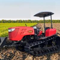 China Agricultural Crawler Type Rotary Tiller Mini Multifunctional Dry Paddy Field Ditching Micro Cultivator Machine for sale