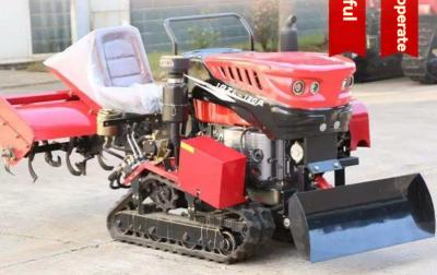 China New Design Small Crawler Rotary Tiller Agricultural Dry Land Paddy Field Cultivator Ditching Machine for sale