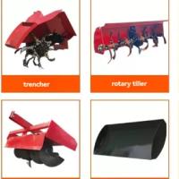 China Agricultural Crawler Type Rotary Tiller Mini Multifunctional Dry Paddy Field Ditching Micro Cultivator Machine for sale