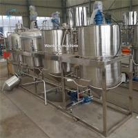 China Full Automatic Edible Oil Refining Production Line Stainless Steel Oil Degumming Bleaching Refinery Machine for sale