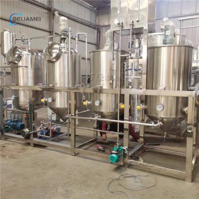 China Industrial Crude Edible Oil Refining Machine Soybean Tea Seed Oil Bleaching Degreasing Complete Equipment for sale