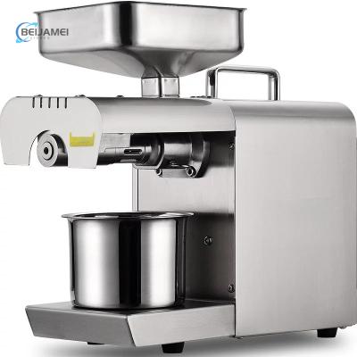 China Small Home Oil Press Machine Stainless Steel Automatic Peanut Sesame Tea Seed Oil Making Machine for sale