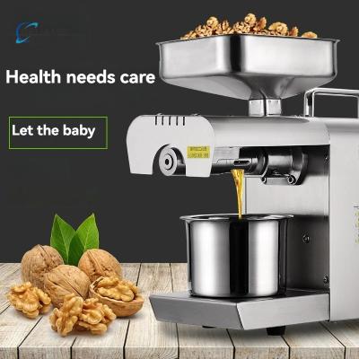 China Home Use Small Oil Press Machine Stainless Steel Automatic Peanut Sesame Tea Seed Oil Extractor for sale