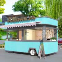 China Mobile Container Shop Apple Cabin Kiosk Outdoor Street Food Truck Commercial Vending Food Cart for sale